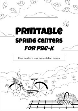 Printable Spring Centers for Pre-K | Google Slides & PPT