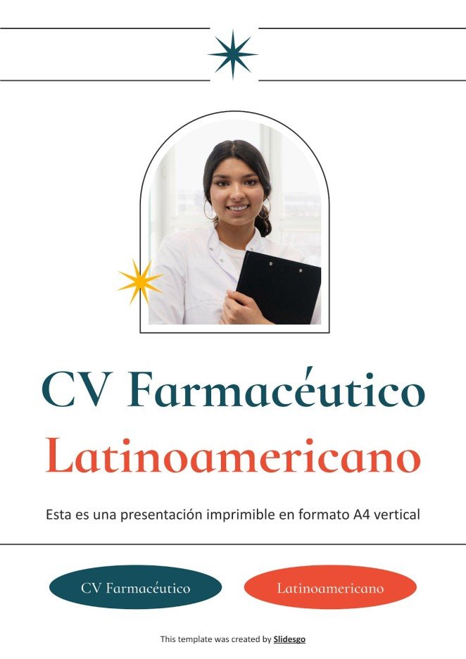 Latin American Pharmacist CV | Google Slides & PPT