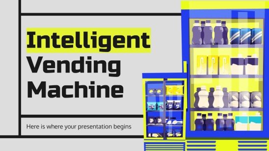 Pitch deck de máquina de venda automática inteligente