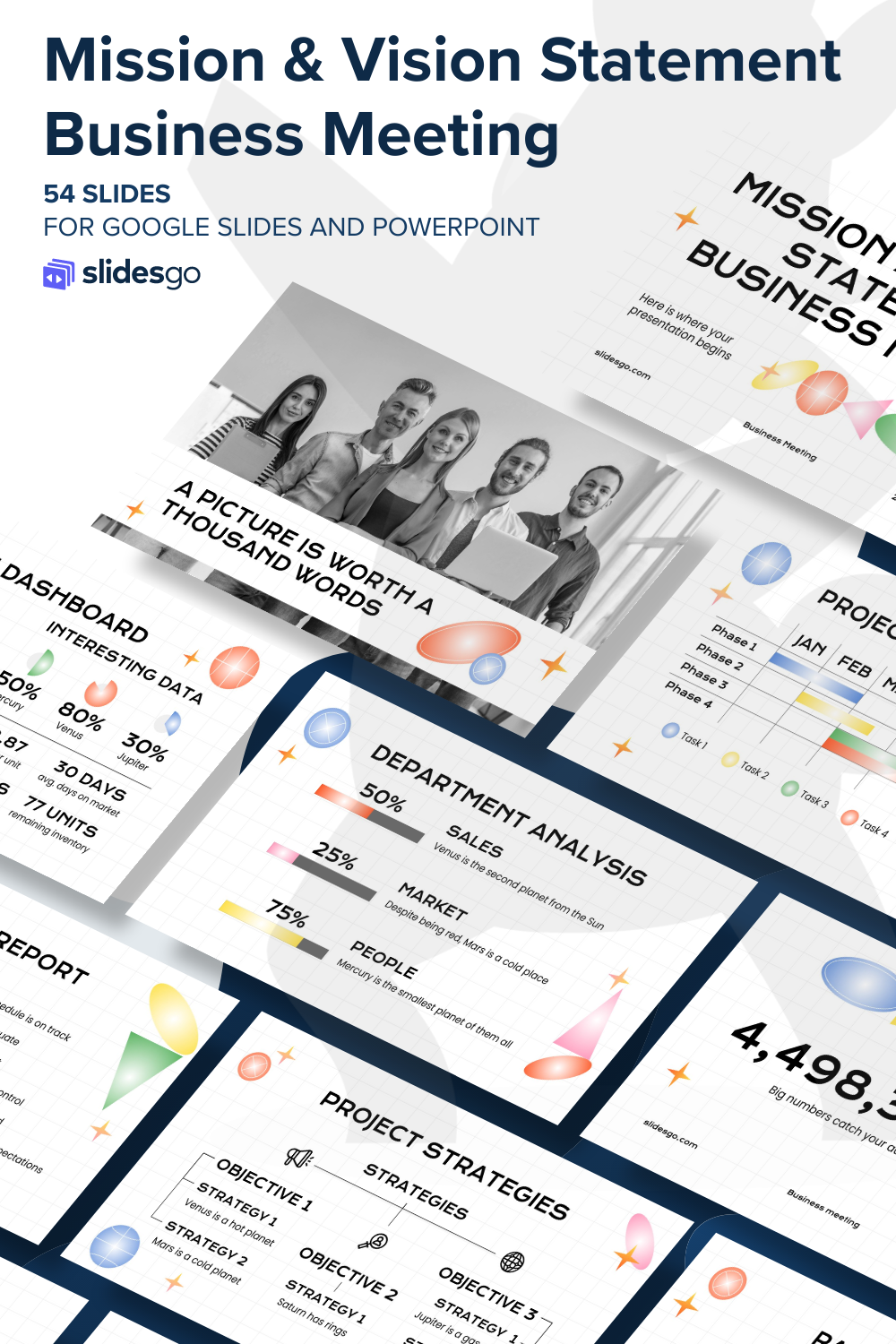 Mission & Vision Statement Business Meeting | Google Slides