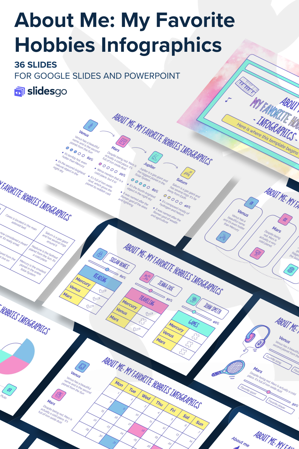 About Me: My Favorite Hobbies Infographics | Google Slides