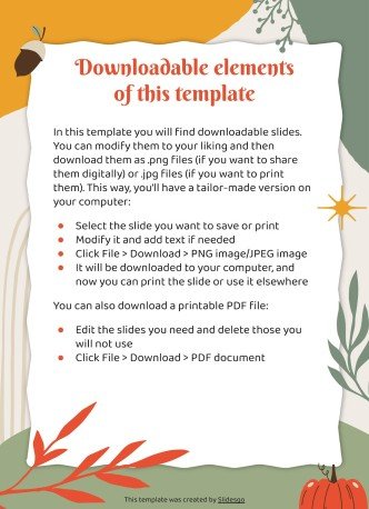 Printable Thanksgiving Restaurant Menu | Google Slides & PPT