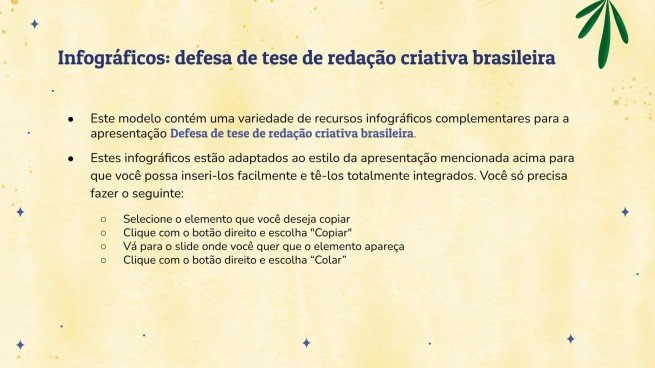 Brazilian Creative Writing Thesis Defense Infographics