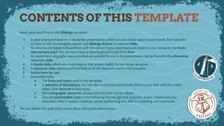 Marine & Navy Newsletter | Google Slides and PowerPoint