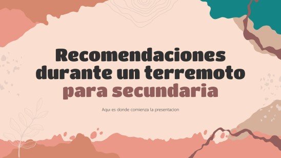 Plantillas gratis sobre terremotos para Google Slides y PPT