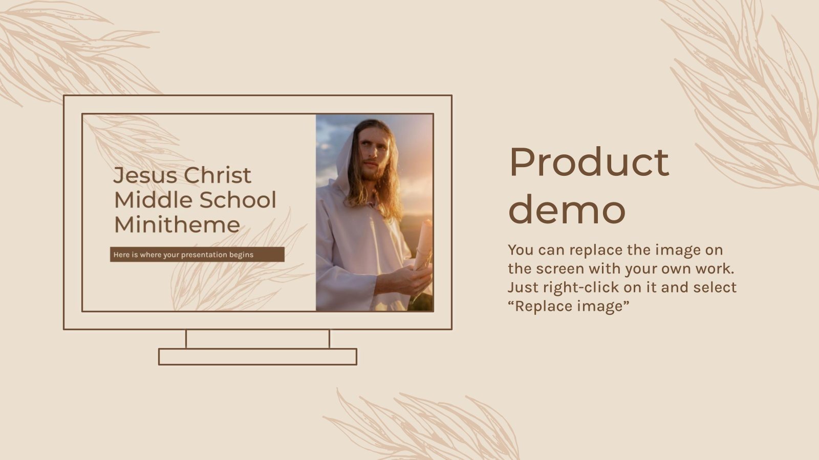 Jesus Christ Middle School Minitheme | Google Slides & PPT