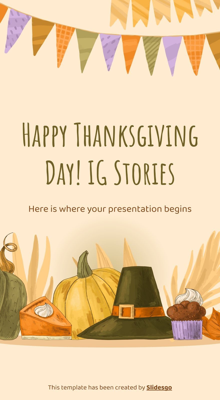 ¡Feliz Acción de Gracias! Stories IG | Google Slides y PPT