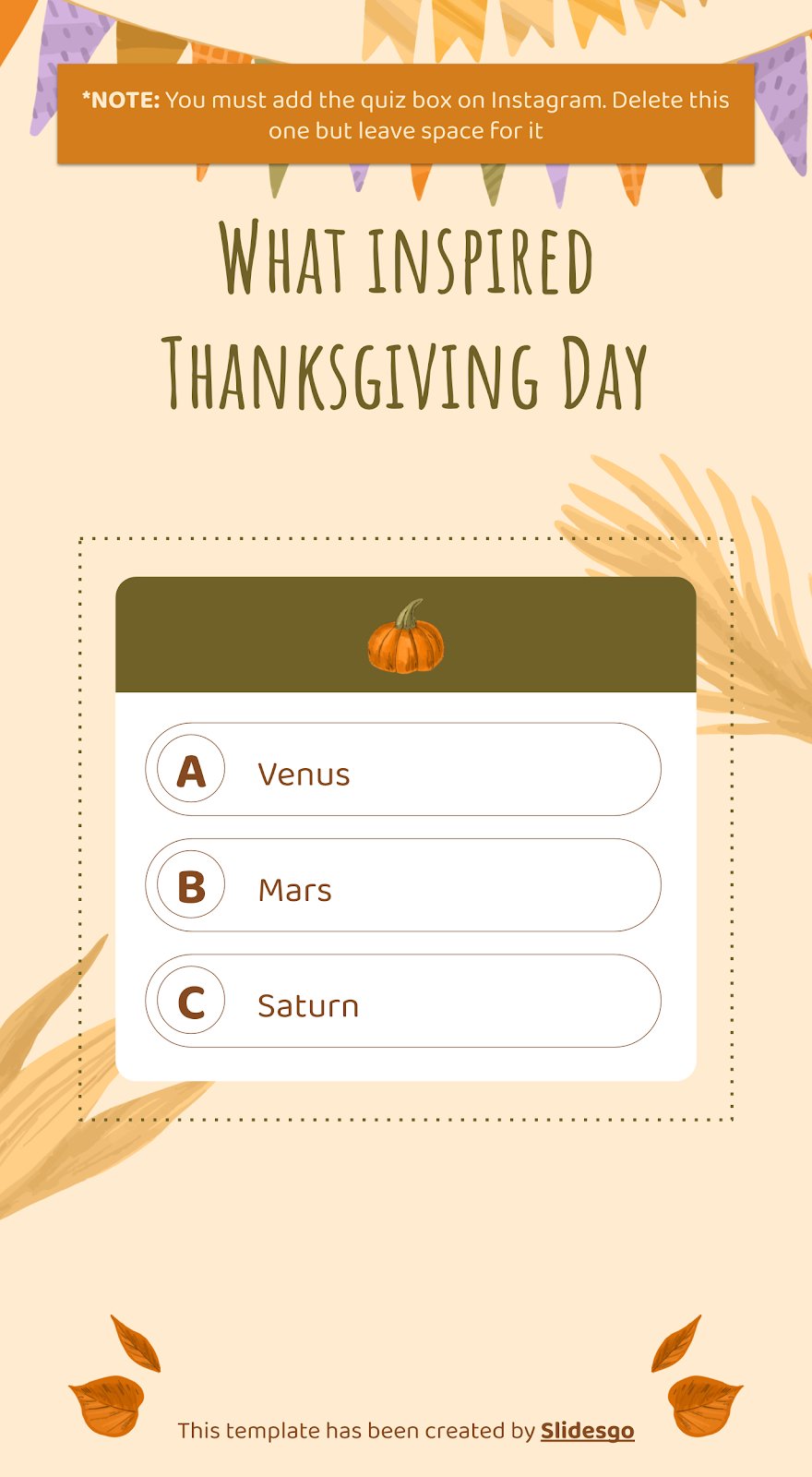 ¡Feliz Acción de Gracias! Stories IG | Google Slides y PPT