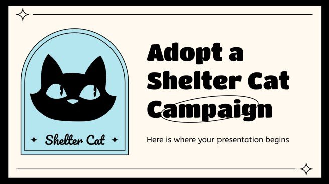 Adopt a Shelter Cat Campaign | Google Slides & PPT
