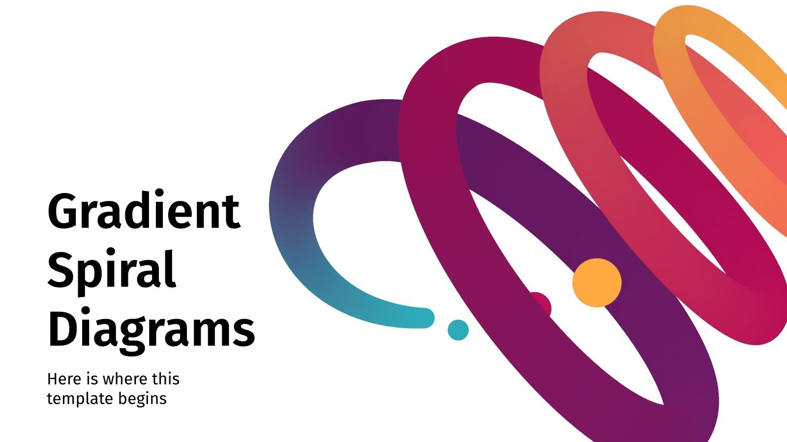 Gradient Spiral Diagrams for Google Slides & PowerPoint