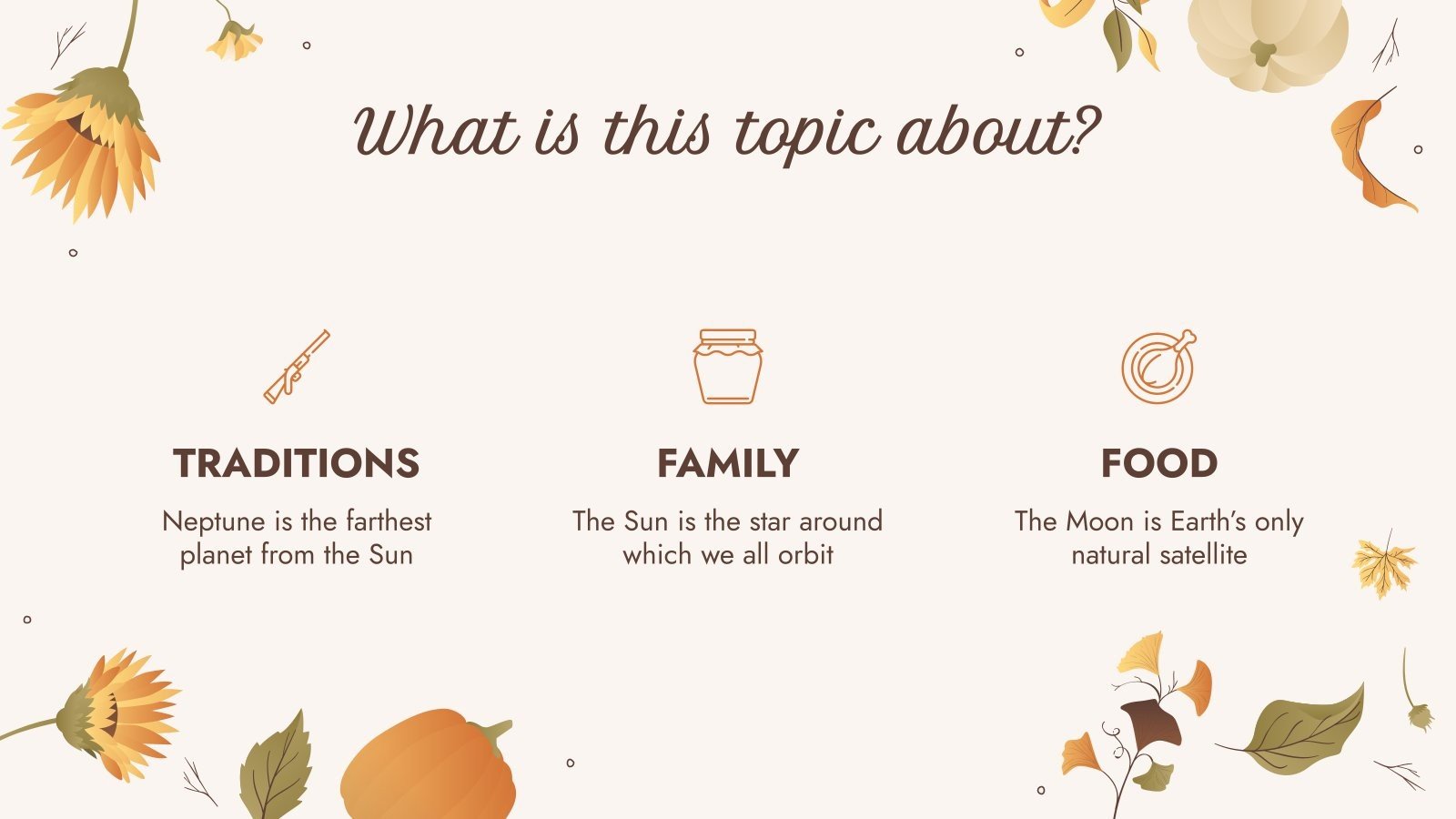 Taller: El día de Acción de Gracias | Google Slides y PPT