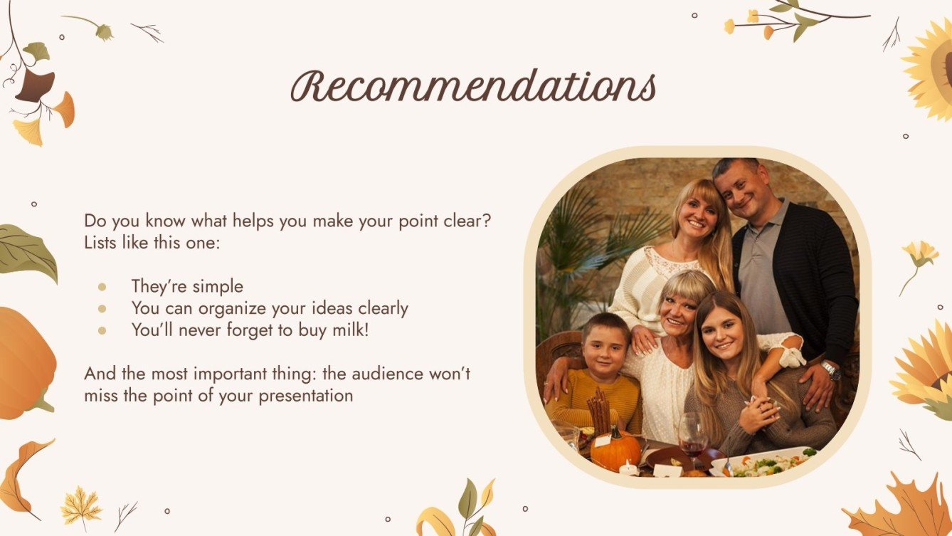 Taller: El día de Acción de Gracias | Google Slides y PPT