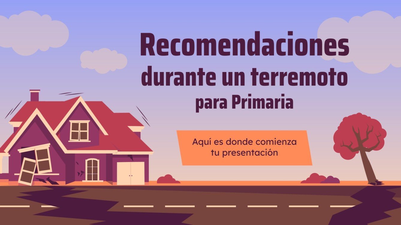 Plantillas gratis sobre terremotos para Google Slides y PPT