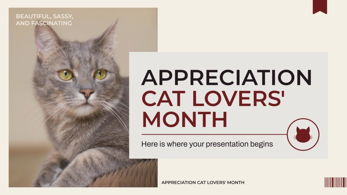 Modèles gratuits sur les chats pour Google Slides et PowerPoint