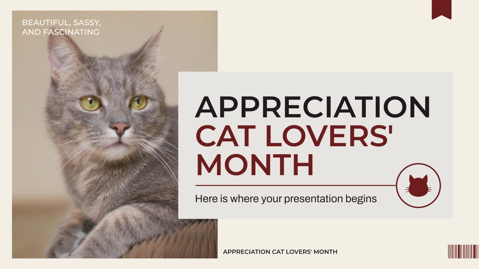 Modèles gratuits sur les chats pour Google Slides et PowerPoint