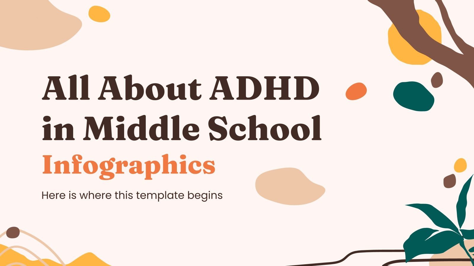 All About ADHD in Middle School Infographics