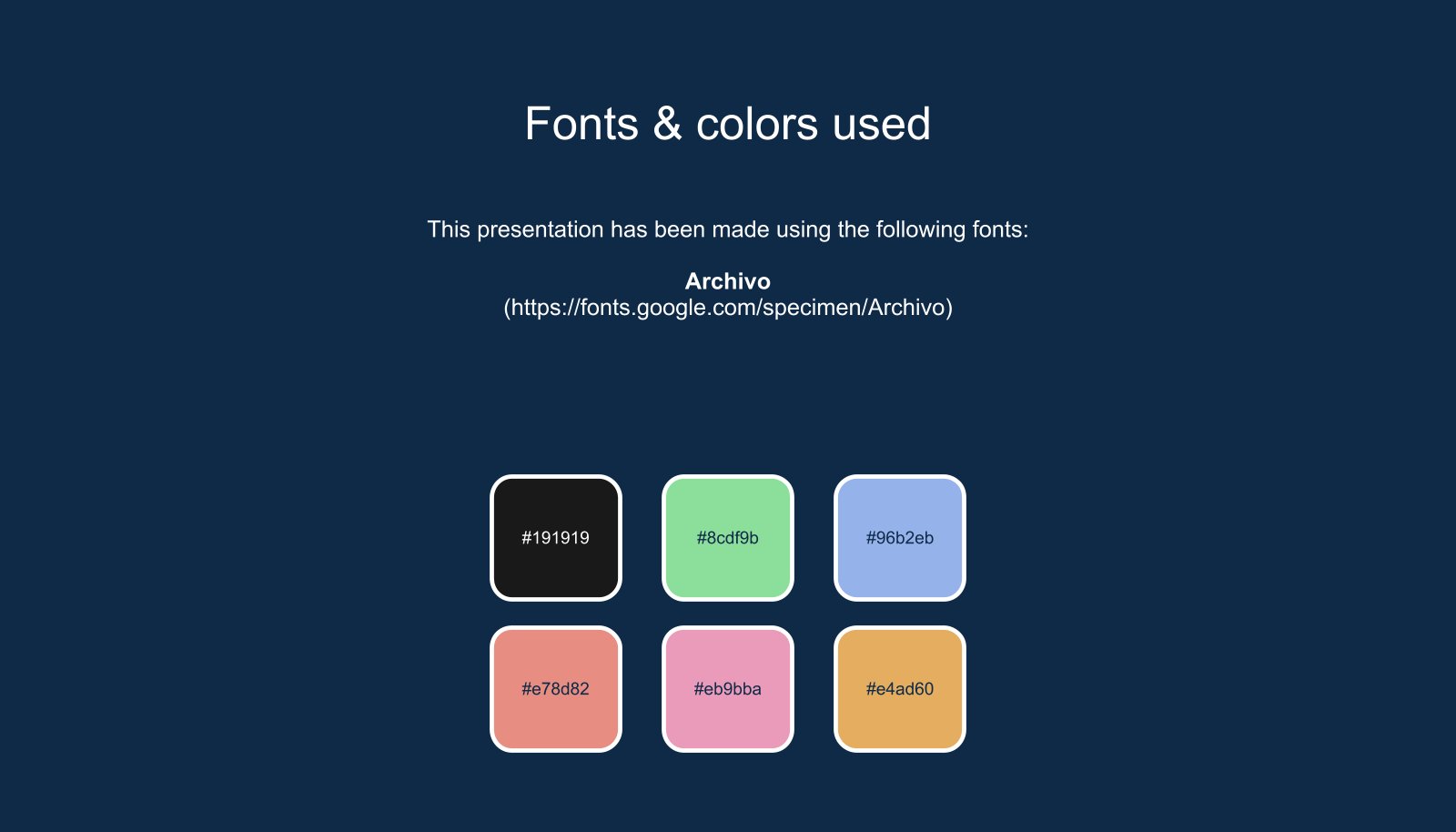 Minimalist Name Card | Google Slides & PowerPoint