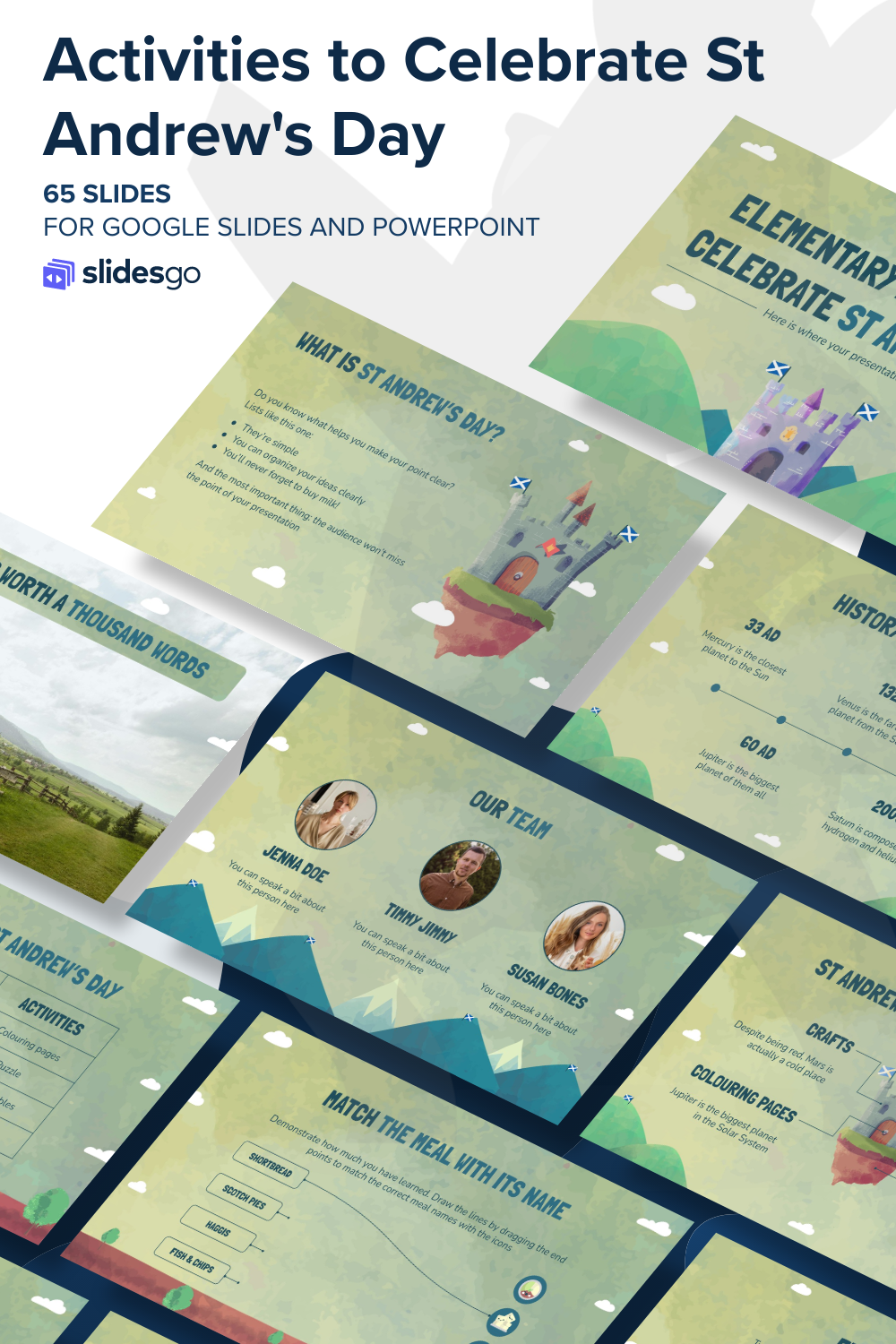 Activities for St Andrew's Day | Google Slides & PowerPoint