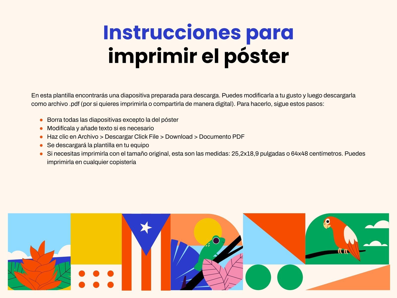 Puerto Rican History Research Poster | Google Slides & PPT