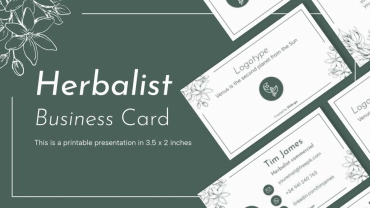 Business Card Structures For Google Slides And Ppt