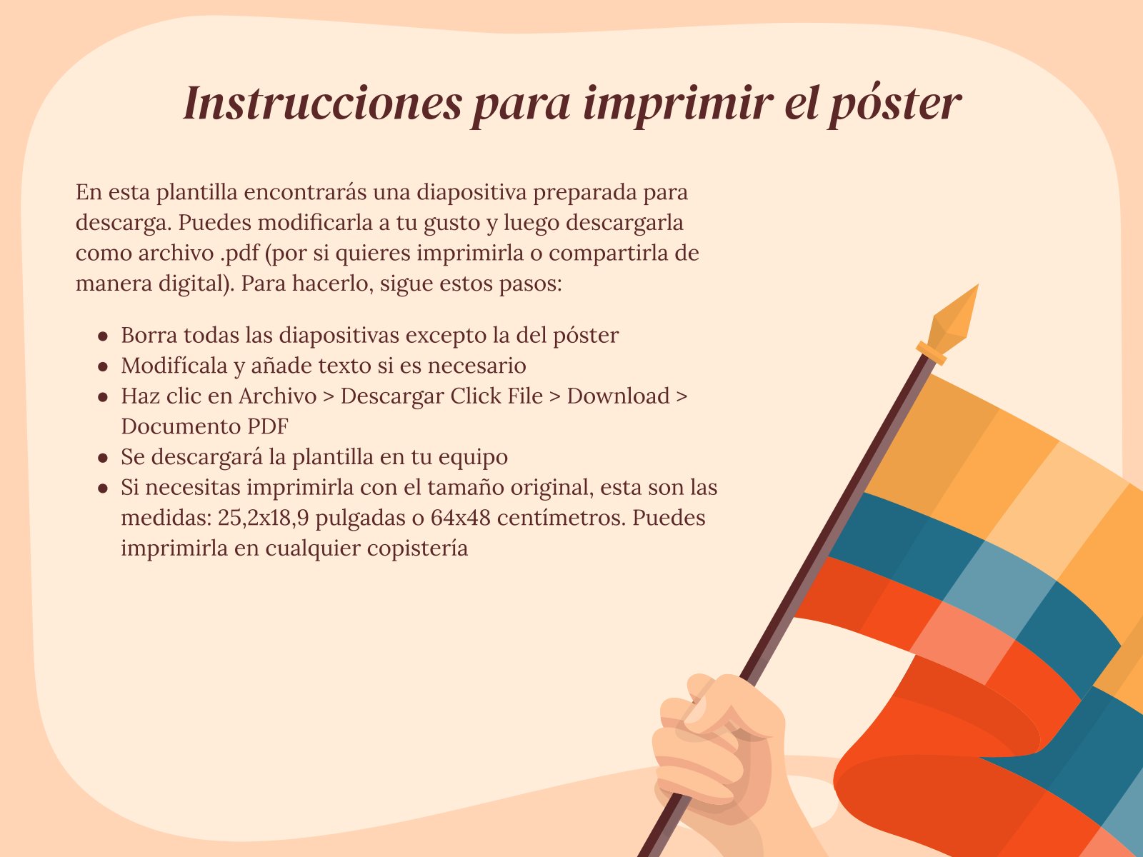 Colombian History Research Poster | Google Slides & PPT