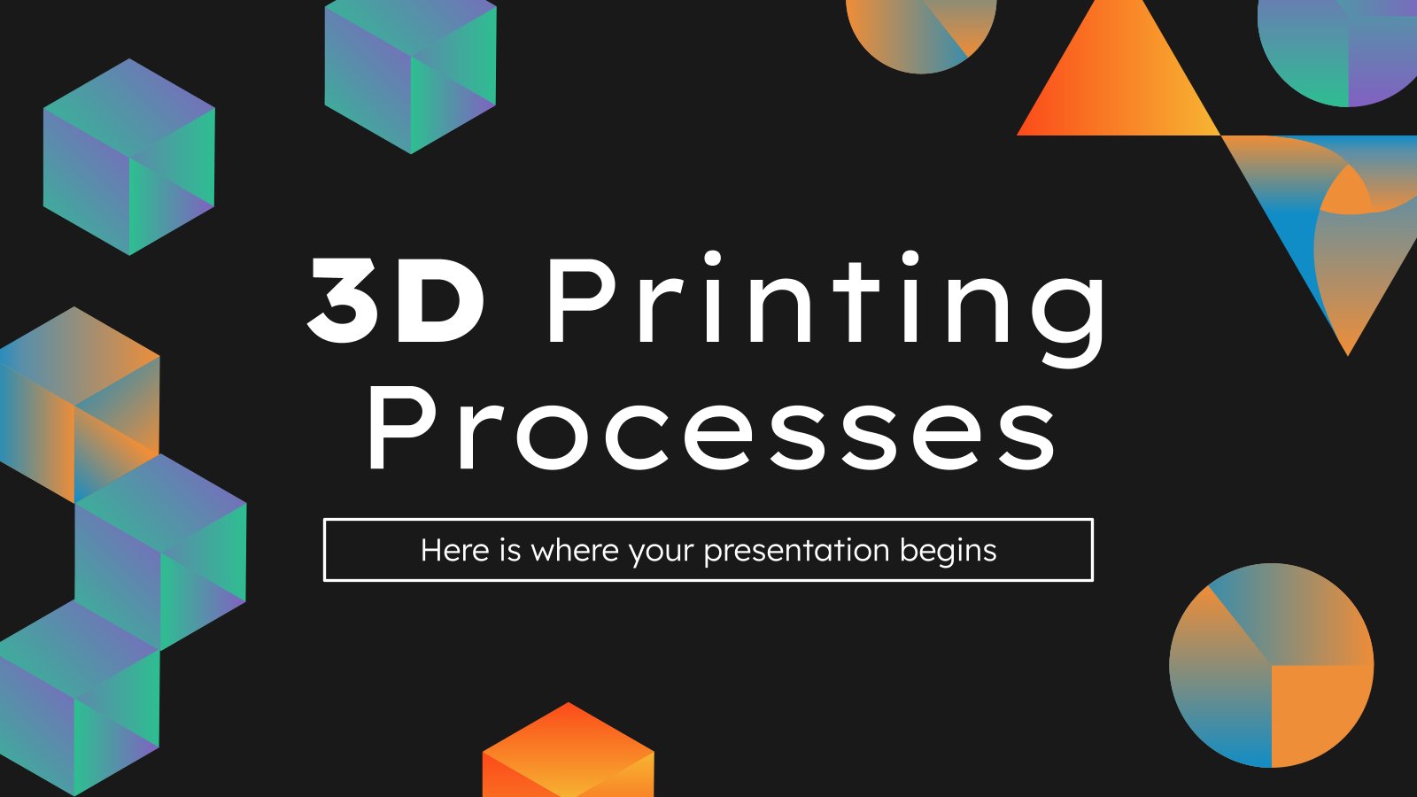 3D Printing Processes Google Slides PPT