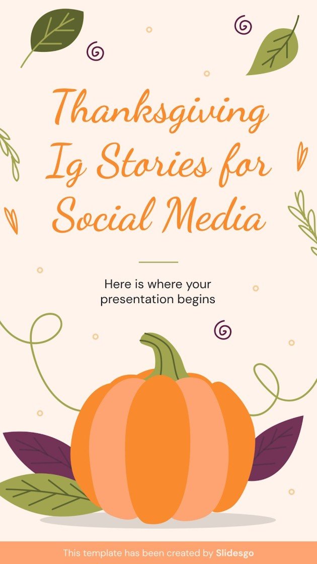Thanksgiving IG Stories for Social Media