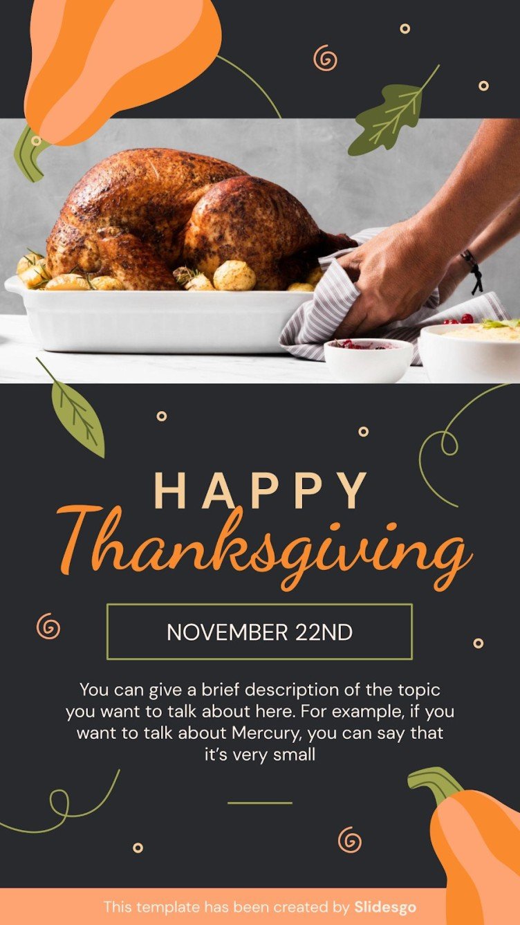 Thanksgiving IG Stories for Social Media