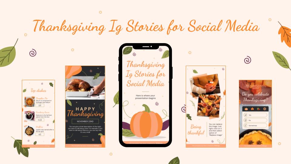 Thanksgiving IG Stories for Social Media