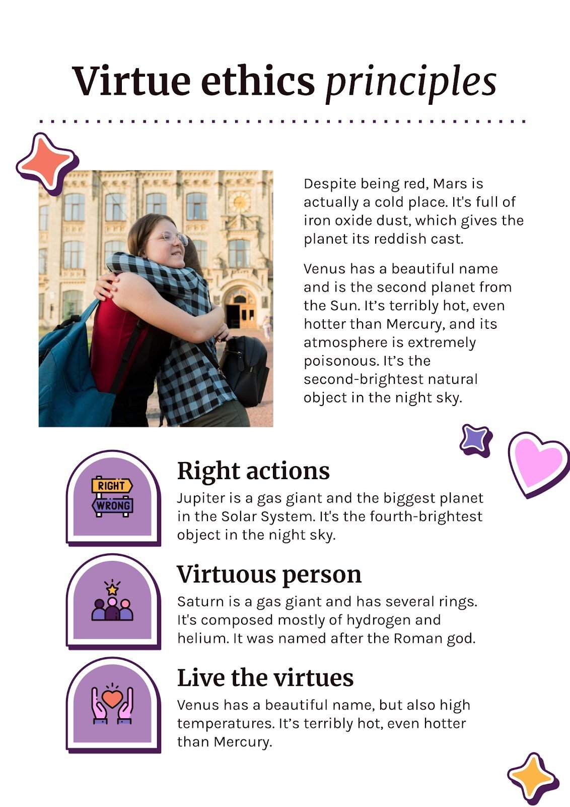 Virtue Ethics & Values Booklet | Google Slides & PowerPoint