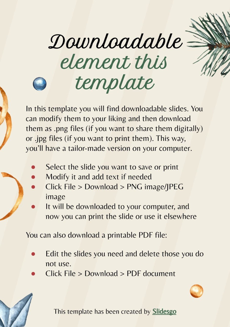 Printable Invitation Christmas Party | Google Slides & PPT