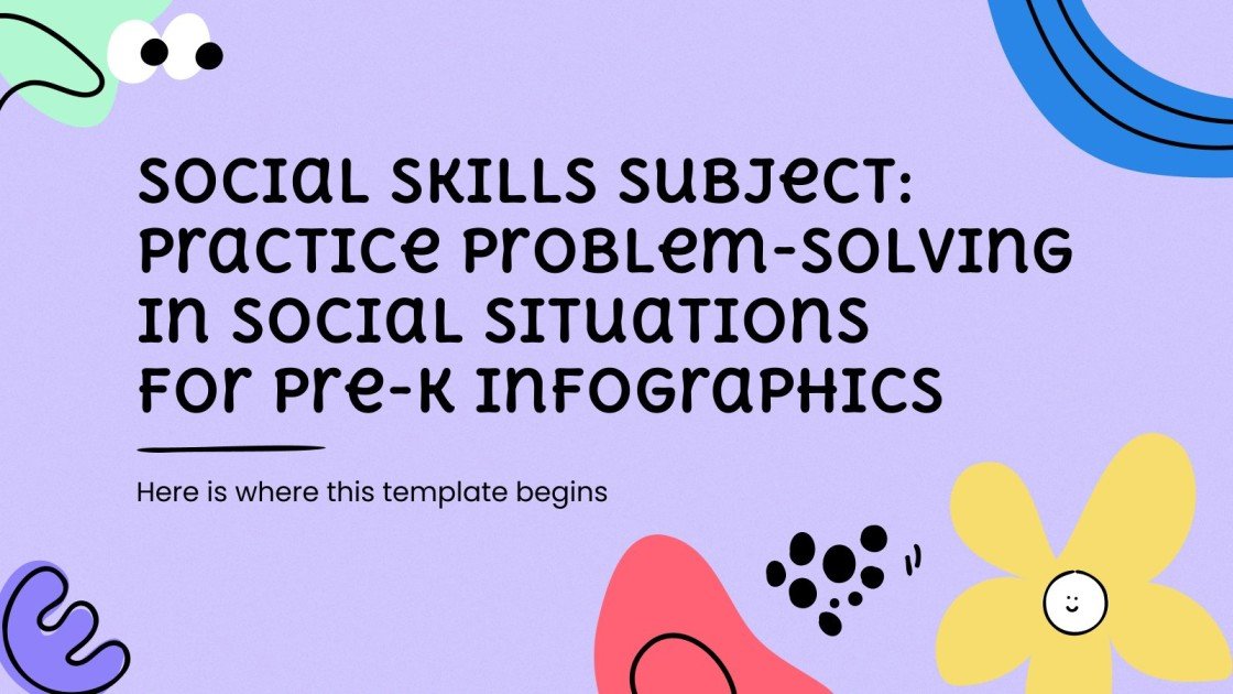 Practice Problem-Solving in Social Situations Infographics