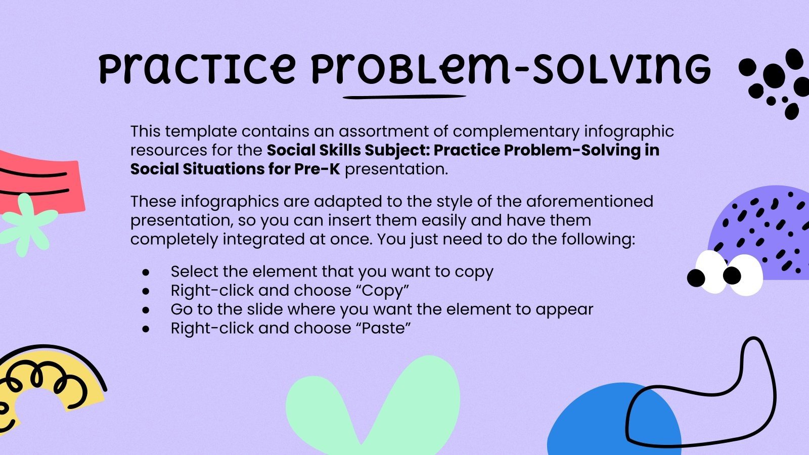 Practice Problem-Solving in Social Situations Infographics
