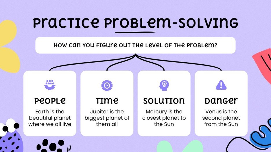 Practice Problem-Solving in Social Situations Infographics