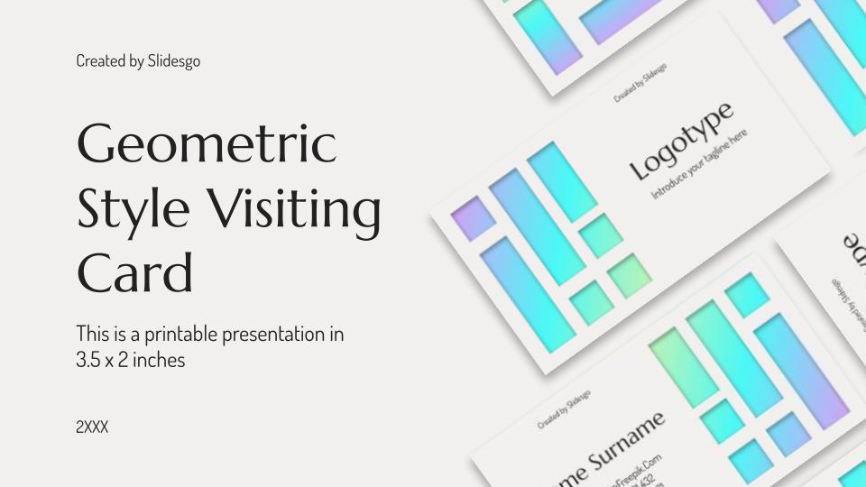 Teacher Visiting Card | Google Slides & PowerPoint