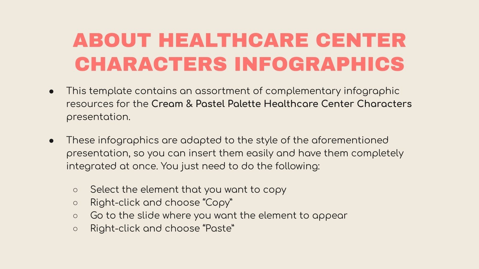 Healthcare Center Characters Infographics | Google Slides