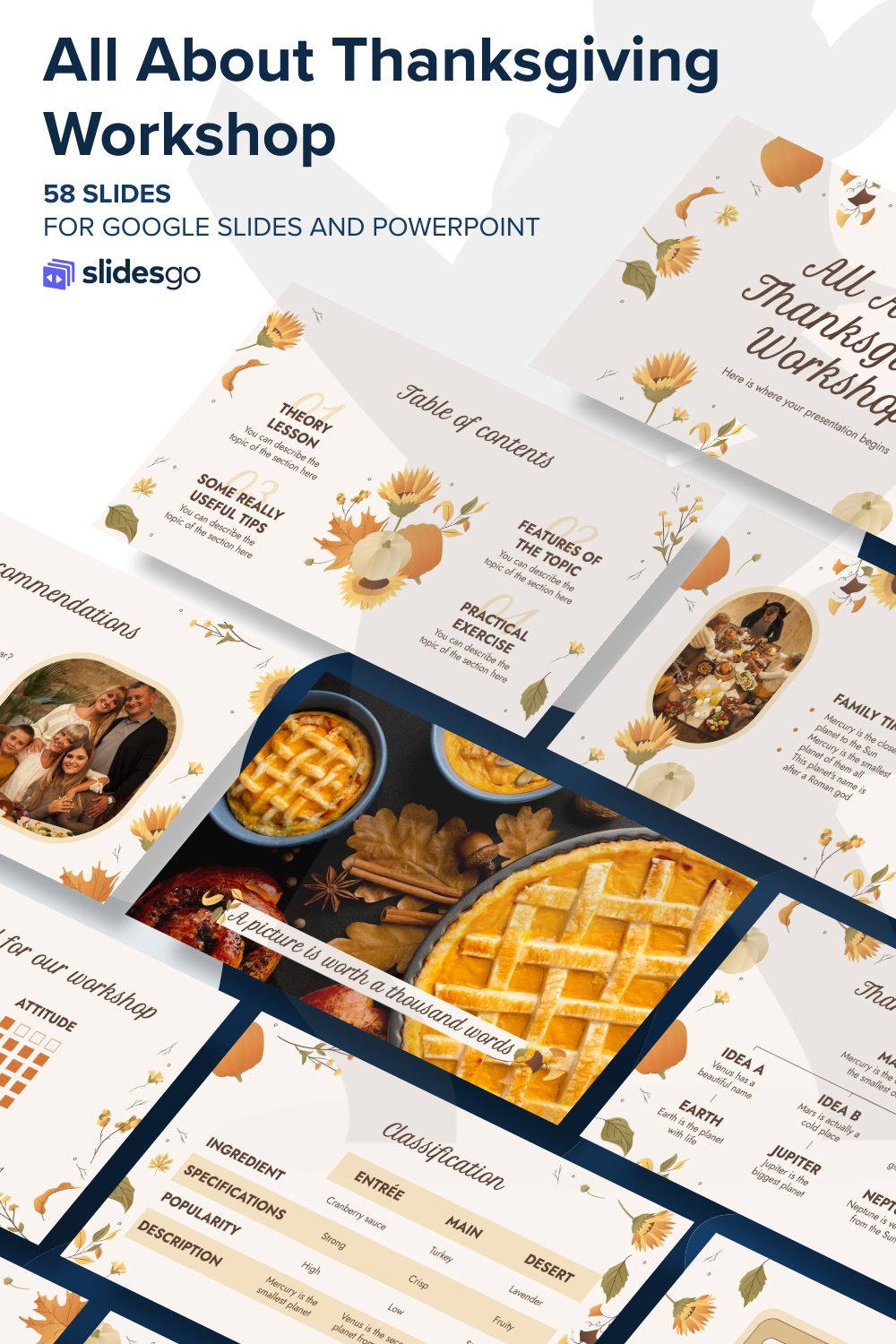 All About Thanksgiving Workshop | Google Slides & PowerPoint