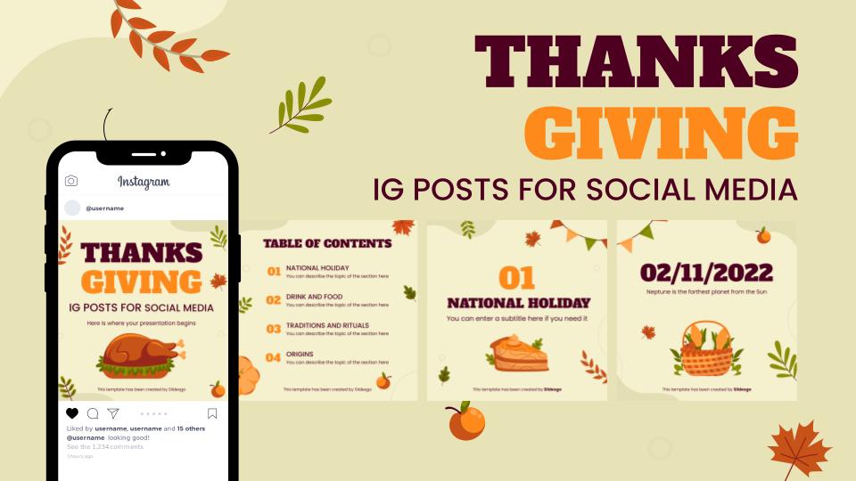 Free Google Slides & PPT templates for Instagram Posts