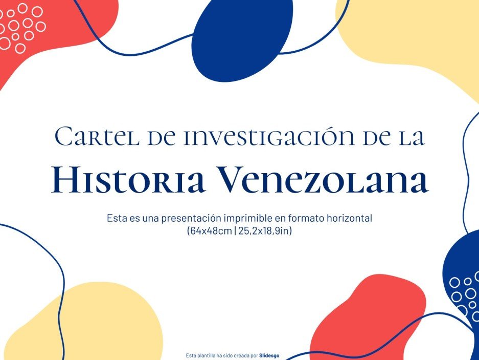 Venezuelan History Research Poster | Google Slides & PPT