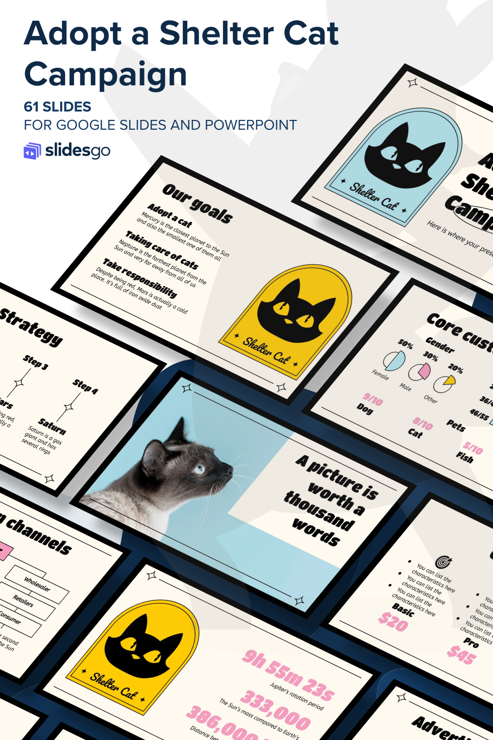 Adopt a Shelter Cat Campaign | Google Slides & PPT