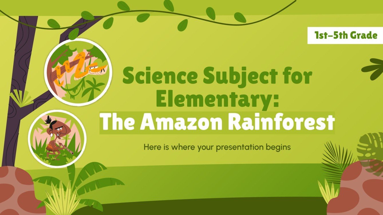 Elementary: The Amazon Rainforest | Google Slides and PPT