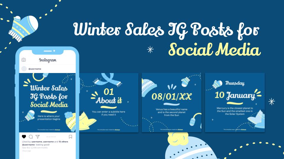 Winter Sales IG Post for Social Media