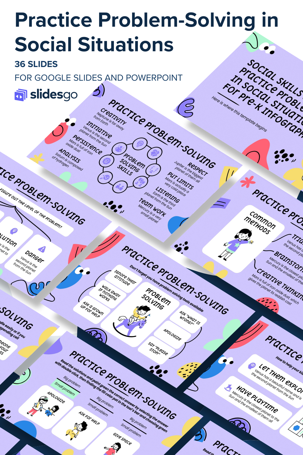 Practice Problem-Solving in Social Situations Infographics