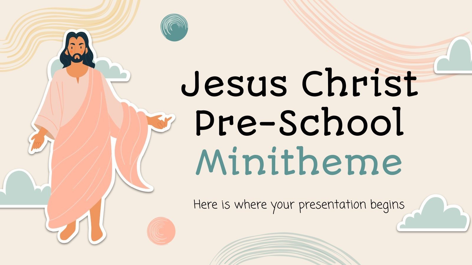 Kostenlose Google Slides und PowerPoint-Vorlagen über Jesus