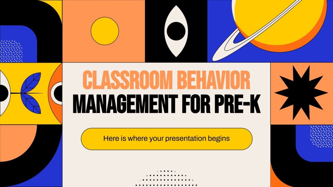 Classroom Behaviour Management for Pre-K | Google Slides
