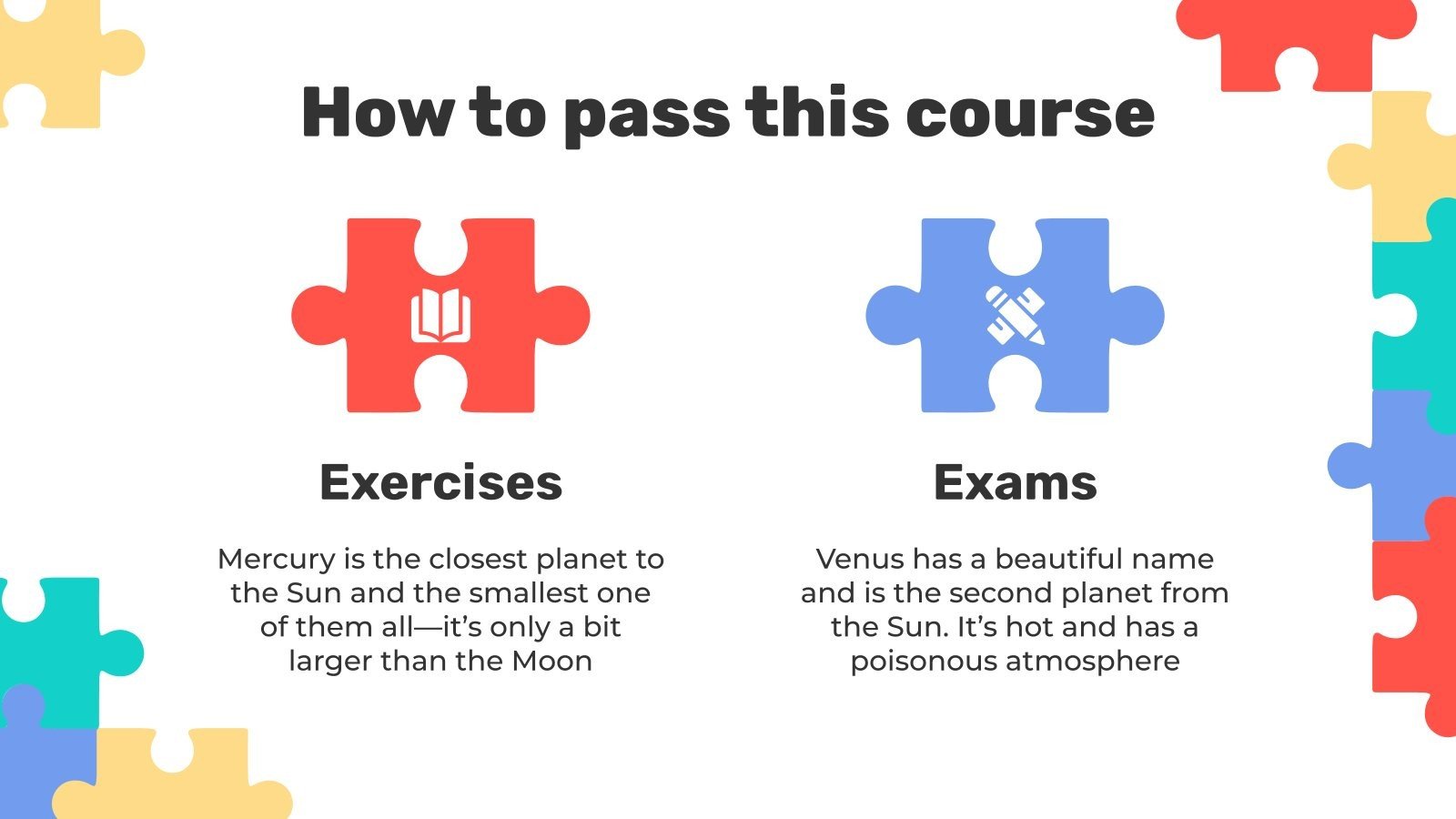 Puzzle Diagrams for Middle School | Google Slides & PPT