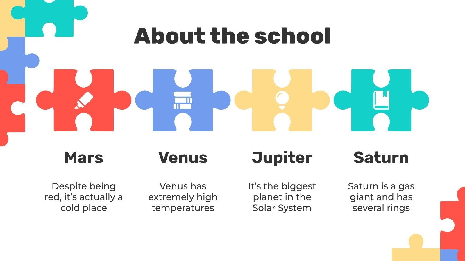 Puzzle Diagrams for Middle School | Google Slides & PPT