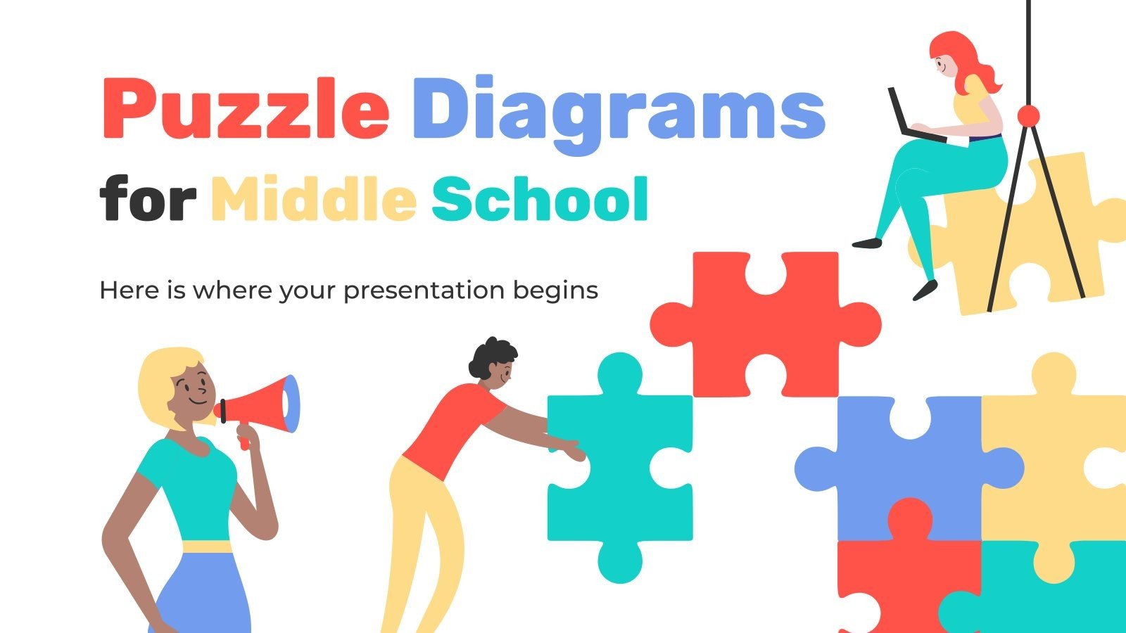 Modèles gratuits sur des puzzles pour Google Slides et PPT