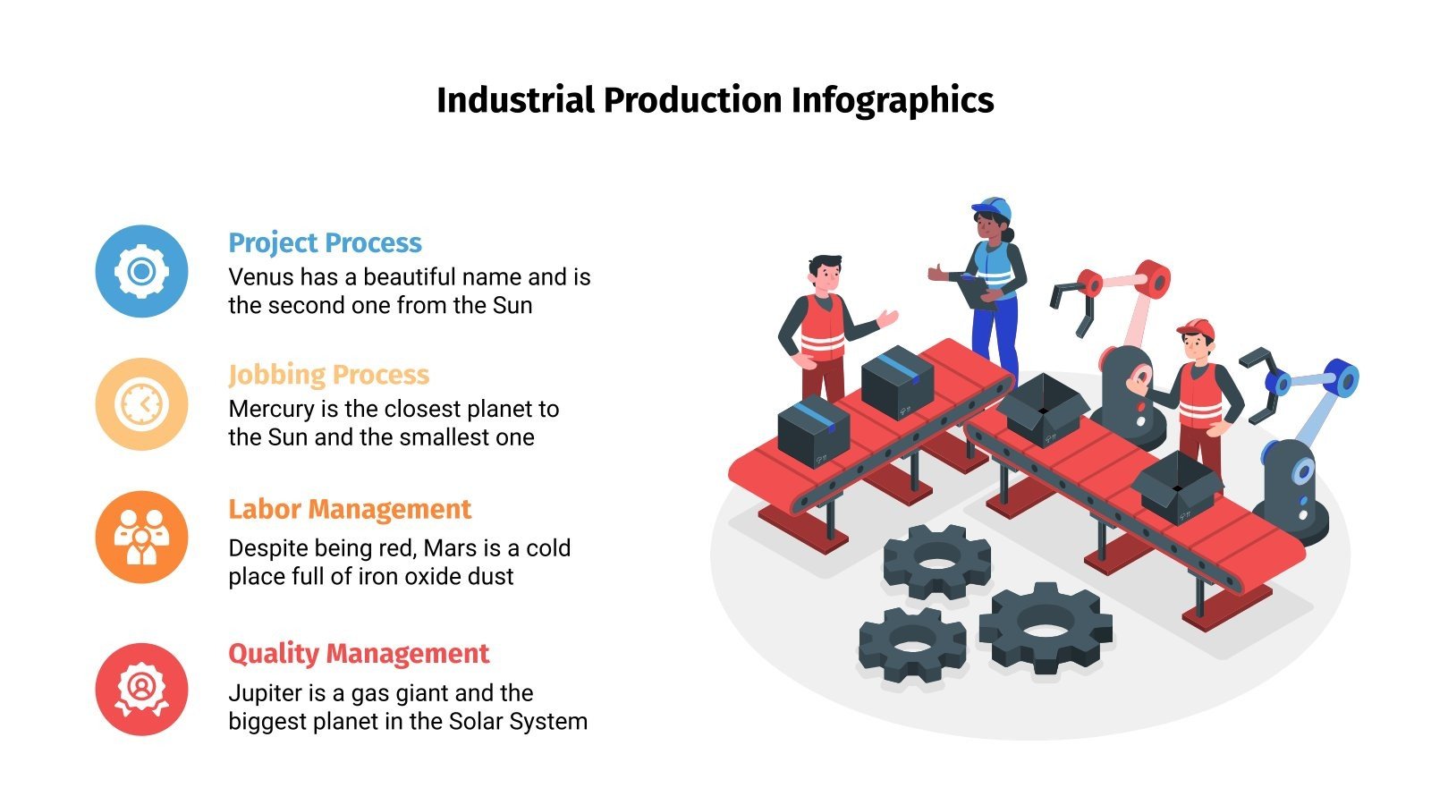 Industrial Production Infographics for Google Slides and PowerPoint