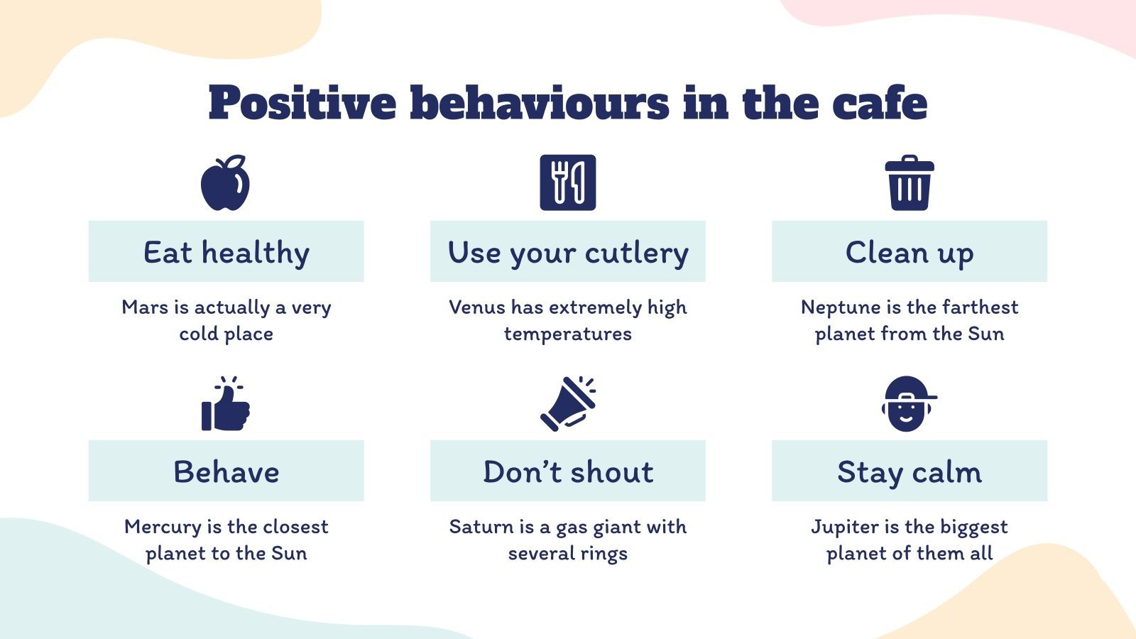 Positive Behaviour for Learning: Pre-School | Google Slides & PPT